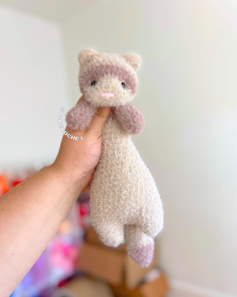 Filo - Made to Order - Baby Ferret Weighted Plushie – Happyish Brand