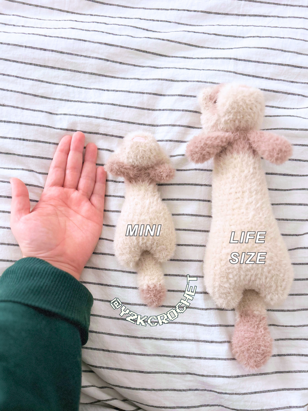 Filo - Made to Order - Baby Ferret Weighted Plushie – Happyish Brand